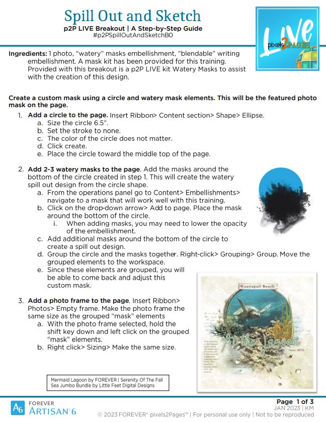 pixels2Pages | p2P LIVE Breakout SPILL OUT AND SKETCH