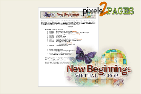 pixels2Pages | New Beginnings Crop Interactive Agenda