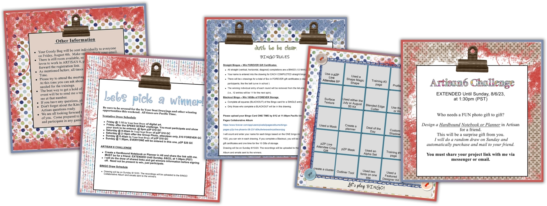 pixels2Pages | p2P Live Interactive Agenda Phoenix (August 2023)